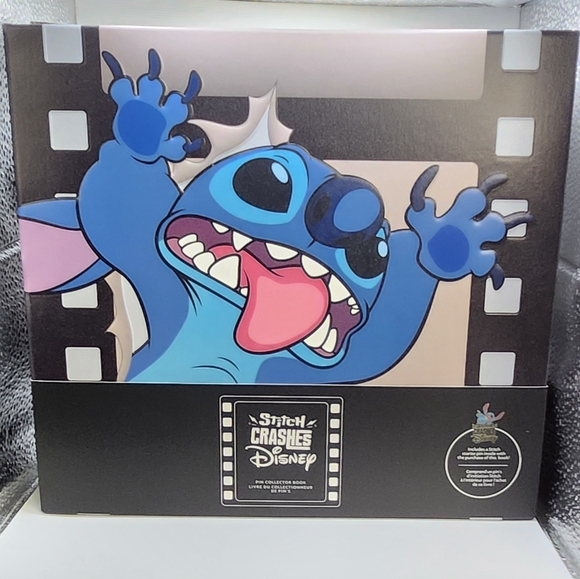 Disney | Other | Stitch Crashes Disney Pin Holder Binder Album Folder ...